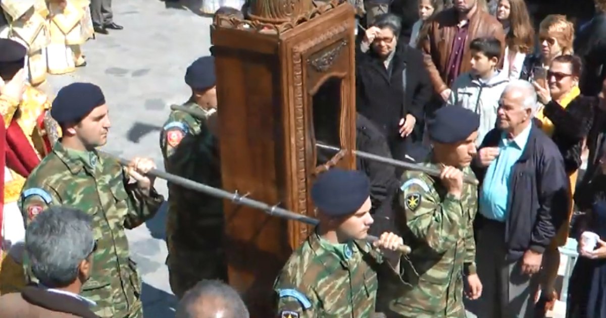 O λαμπρός εορτασμός του Οσίου Σάββα του εν Καλύμνω και η Λιτανεία της ...