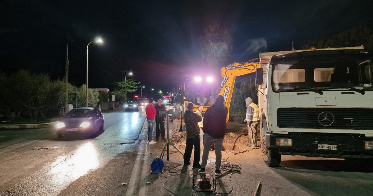 Ζημιά σε αγωγό της ΔΕΥΑΚ στο Επαρχιακό Οδικό Δίκτυο - ΦΩΤΟ & ΒΙΝΤΕΟ ...